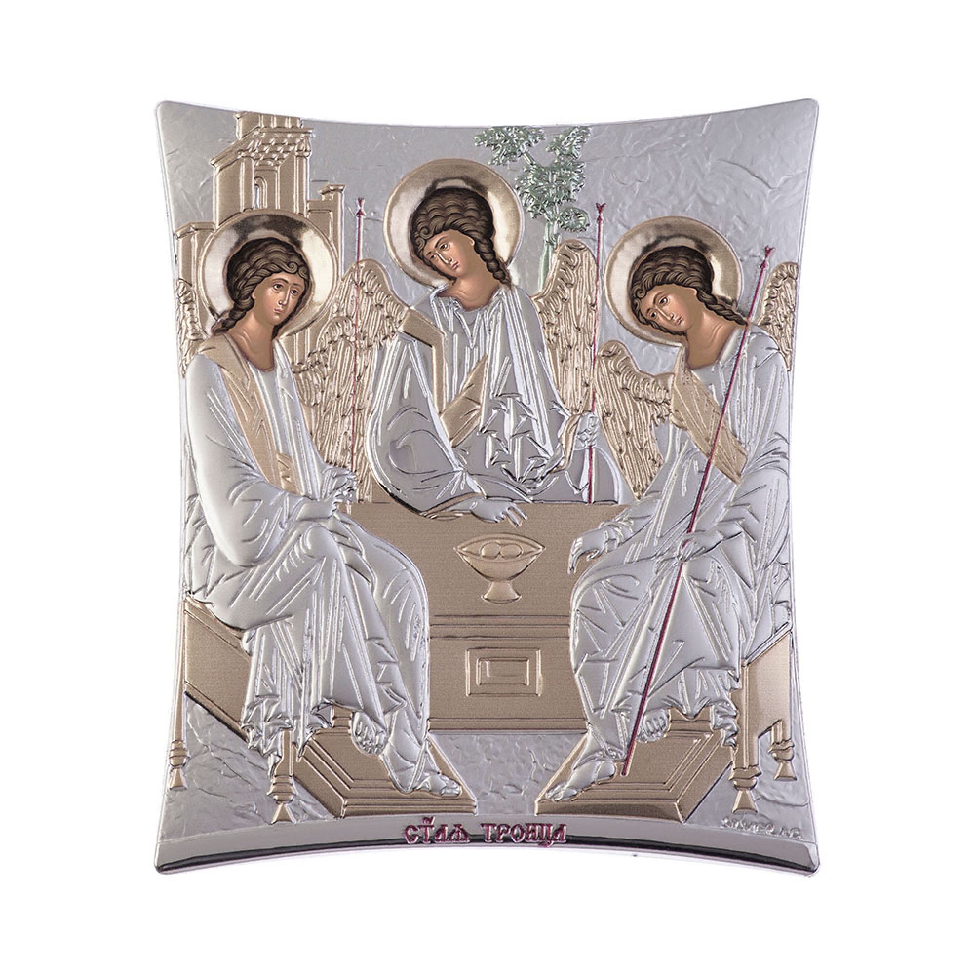 silver icons kivotos series square without wooden frame holy trinity ...